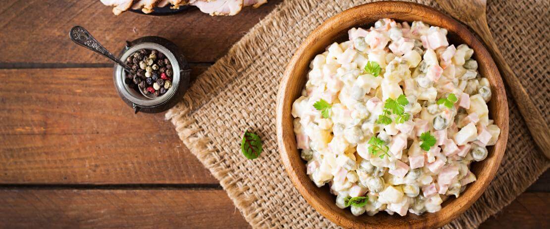 Ruska salata recepti | Klasična, sa piletinom i keto varijanta | Imlek